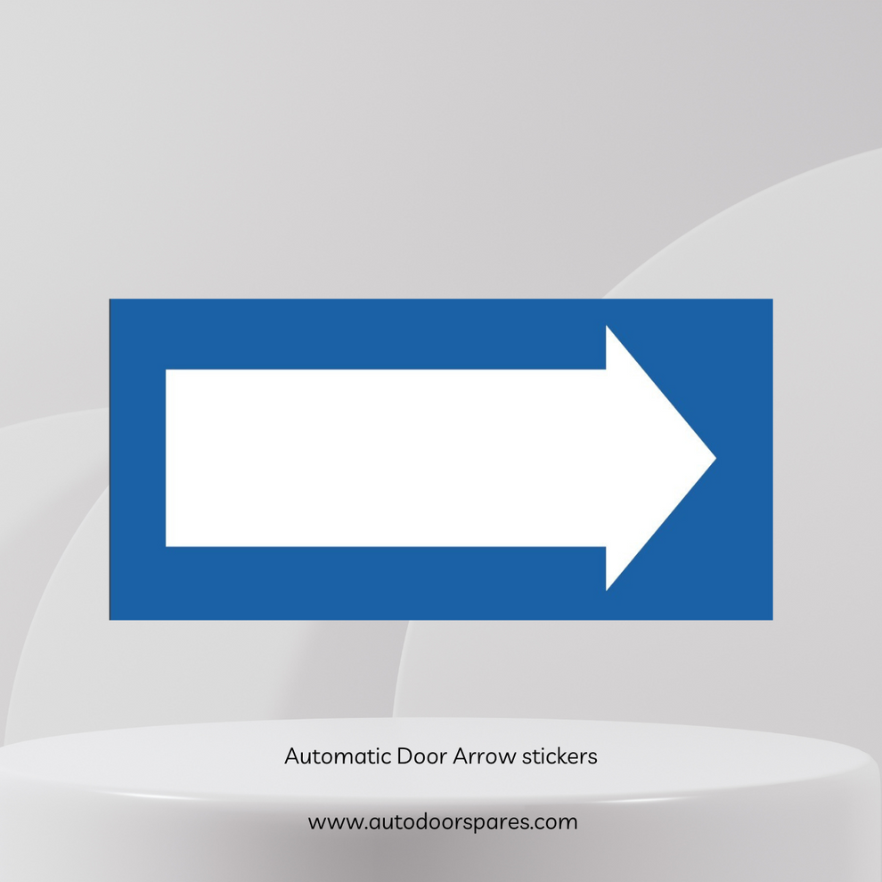Australian standard (As5007) approved automatic door arrow sticker ...